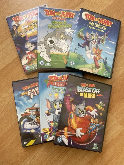 TOM AND JERRY DVD Bundle 6 Movies Cartoons Blast Off To Mars Halloween ...