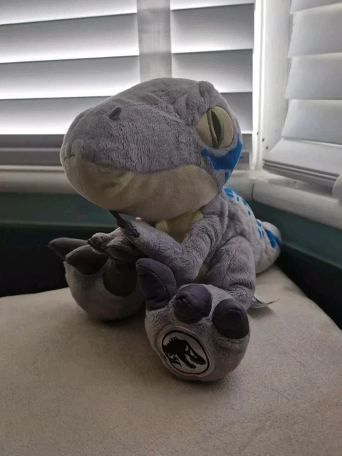 JURASSIC WORLD BLUE Raptor Dinosaur Plush Posh Paws Universal £6.50 ...