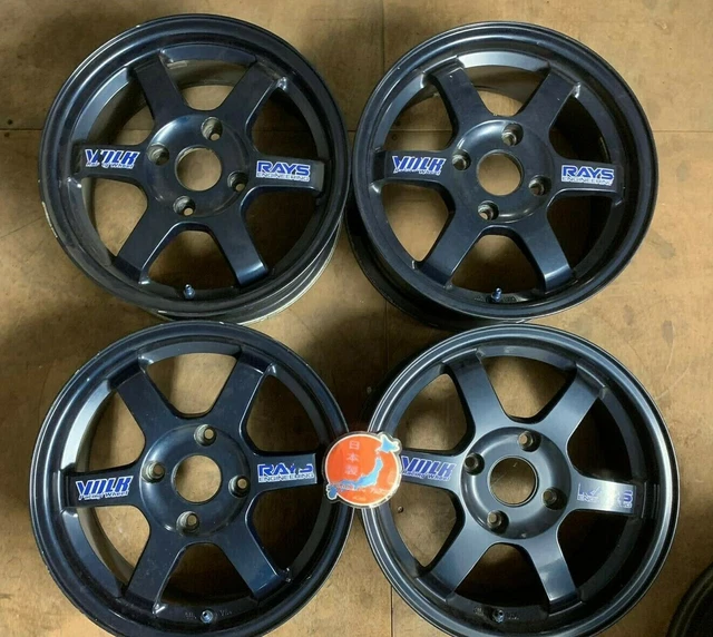 RARE ORIGINAL VOLK Racing Te37 Wheels 15x4H EUR 1.220,82 - PicClick FR