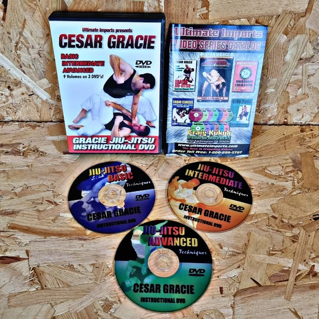 CESAR GRACIE GRACIE Brazilian Jujitsu instructional DVD set £39.99 ...