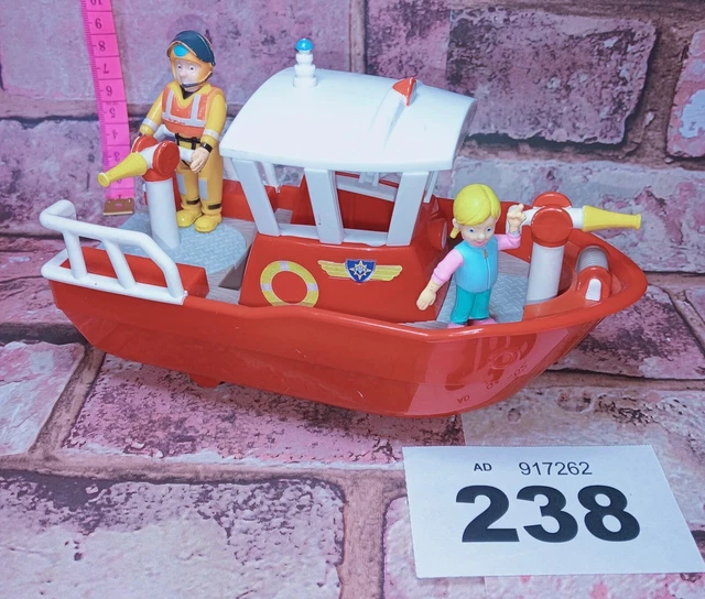 FIREMAN SAM PUSH Along Ocean Rescue Boat Titan & Figures LWL238 Toy ...
