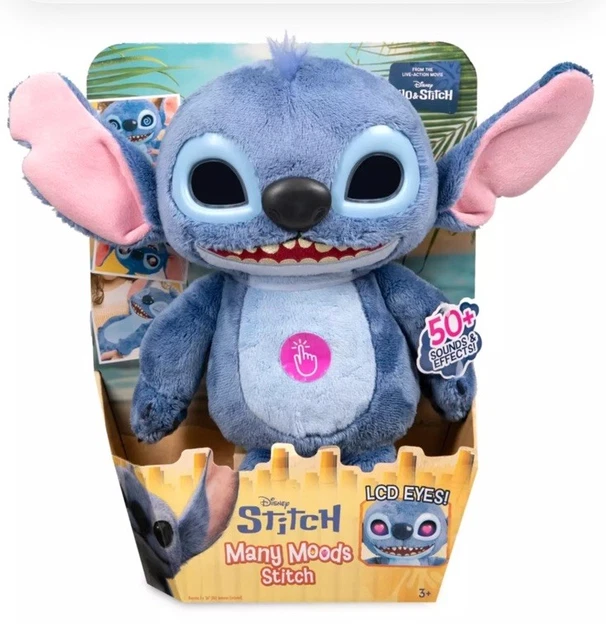 DISNEY LILO AND Stitch Many Moods of Stitch Movie 2025 Plush Toy LCD ...