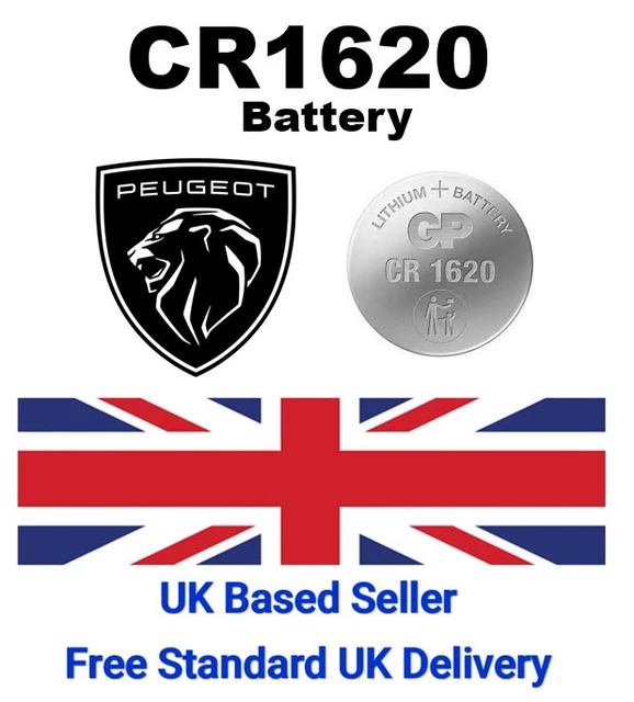 KEY FOB BATTERY Peugeot 5008 Mk1 T87 2009-2017 CR1620 6552LK 9712A7 £2. ...