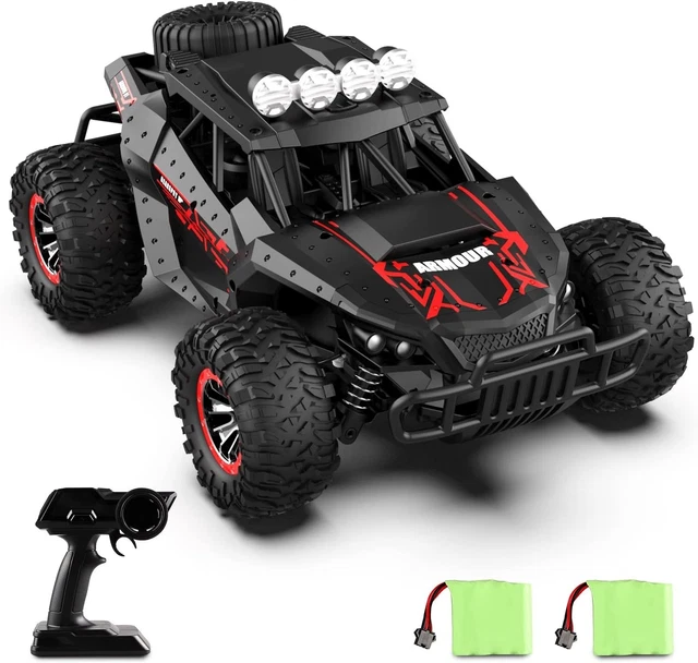 25KM/H RC CAR 1:16 2.4GHz Off-Road Monster Truck with 2 Batteries 70min ...
