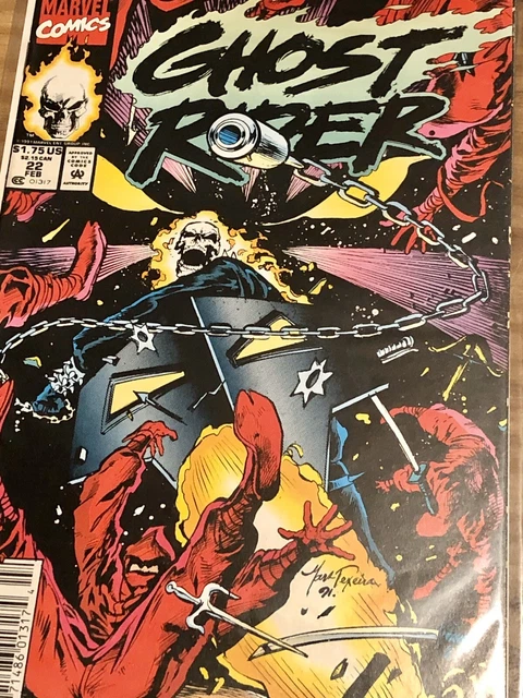 BANDE DESSINÉE VINTAGE 1992 Ghost Rider Vol. 2 No. 22 Marvel d'occasion très bon EUR 6,83 ...