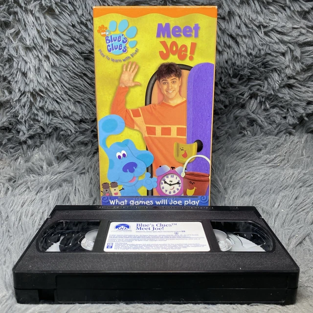 BLUES CLUES MEET Joe VHS Tape 2002 What Games Will Joe Play With Blue ...