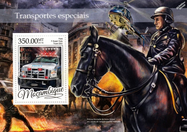 FORD F-SERIES SUPER Duty NYPD ESU Truck Police Car Stamp Sheet (2016 ...