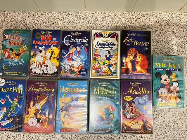 Vhs Tape Walt Disney Classics Bundle Of Vintage Vhs Tapes X 11 Videos £1000 Picclick Uk