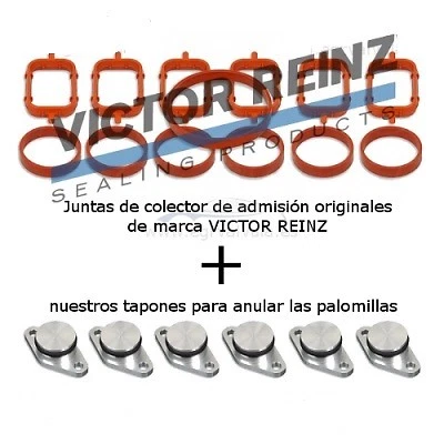 KIT ANULAR MARIPOSAS Colector (33Mm) 6 Cilindros Bmw Aluminio ...