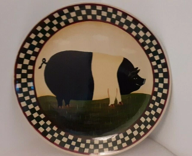 SARAH AKIN SMITH Hand Painted Porcelain Plate Year of The Pig Display ...