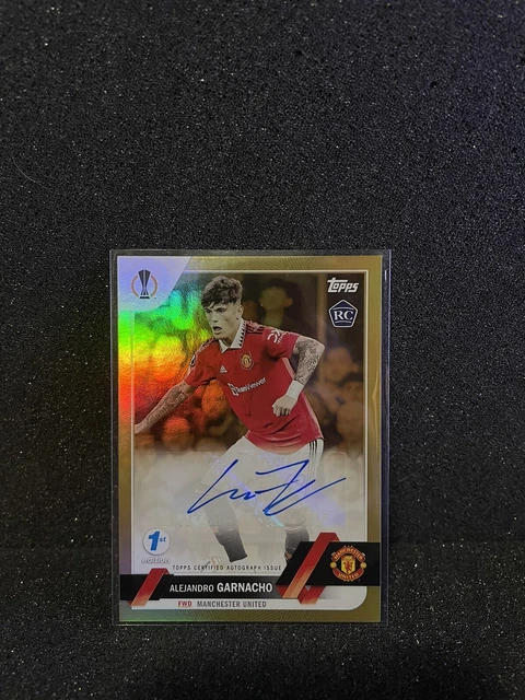 2022/23 TOPPS FIRST Edition Gold Alejandro Garnacho /50 Autographs RC ...