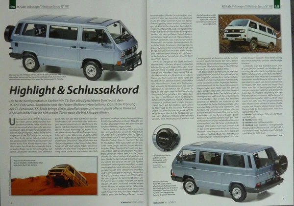 VOLKSWAGEN VW T3 Syncro Multivan in 1-18 von KK Scale...ein ...