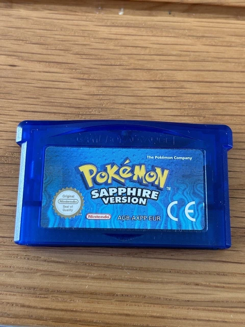 POKEMON SAPPHIRE NINTENDO Game Boy Advance GBA Game Europe version 100% ...