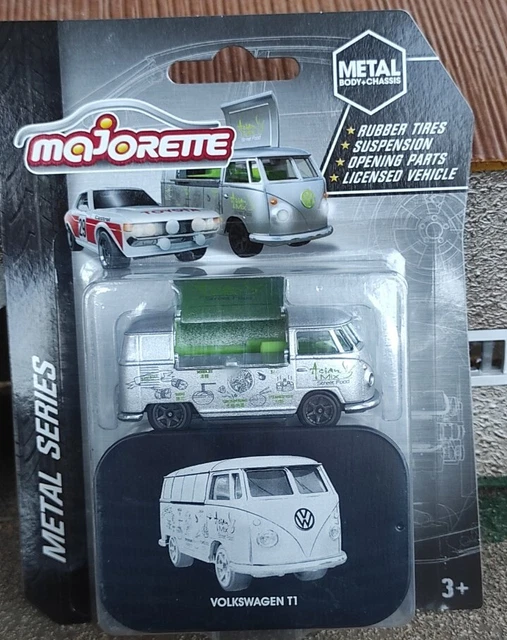 1/64 VW VOLKSWAGEN T1 Combi Food Truck Street Boite Métal Collection Majorette EUR 19,90 ...