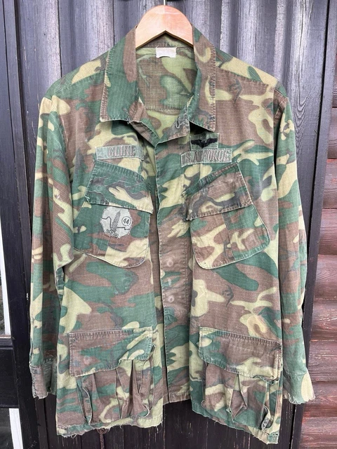 VIETNAM WAR ERDL Jungle Jacket 44th Special Tactical Zone USAF Advisor ...