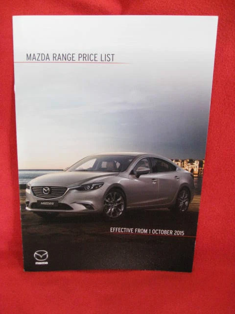 MAZDA RANGE UK Price List - Effective from 1/10/2015. £5.50 - PicClick UK