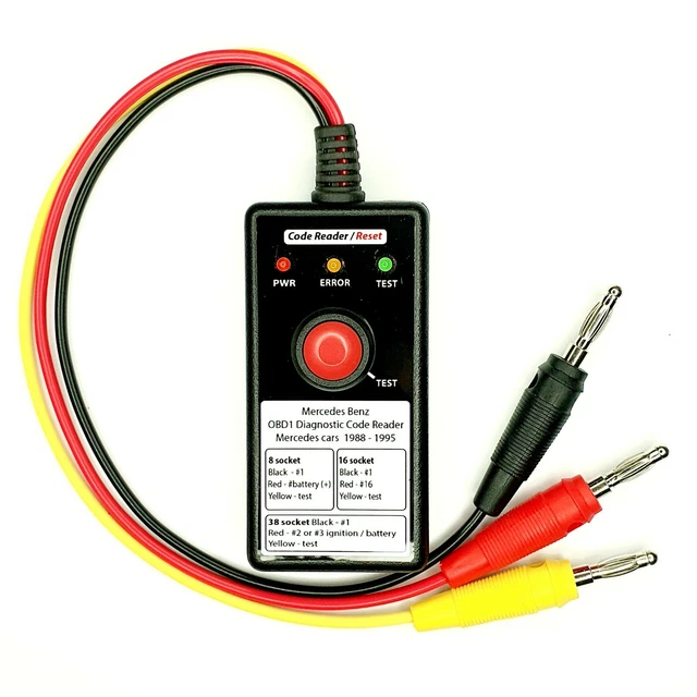 MERCEDES W124 W126 W140 R129 OBD1 Diagnostic Code Reader Tool 8 - 16 ...