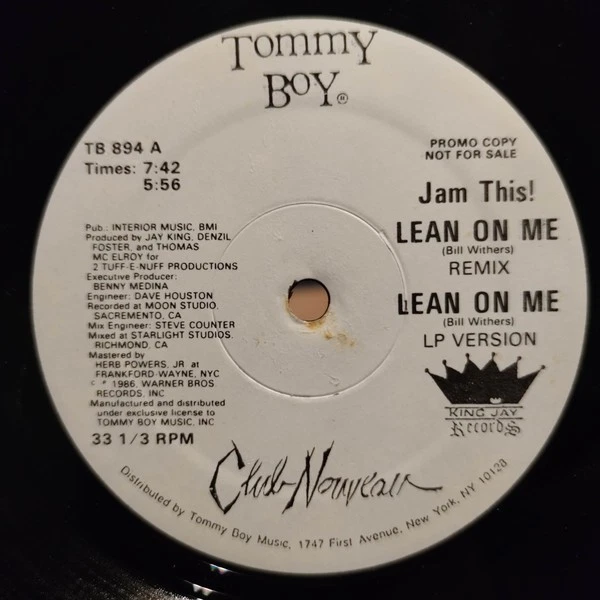 CLUB NOUVEAU - Lean On Me (Remix), 12", (Vinyl) £22.95 - PicClick UK