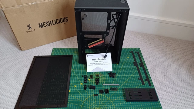 SSUPD MESHLICIOUS MINI ITX Case - Full Mesh - Black - PCIE 4.0 £139.99 ...