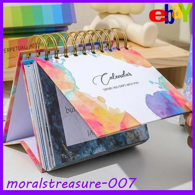 2024 MOTIVATIONAL PERPETUAL Daily Calendar Positive Creative Desk Gifts ...