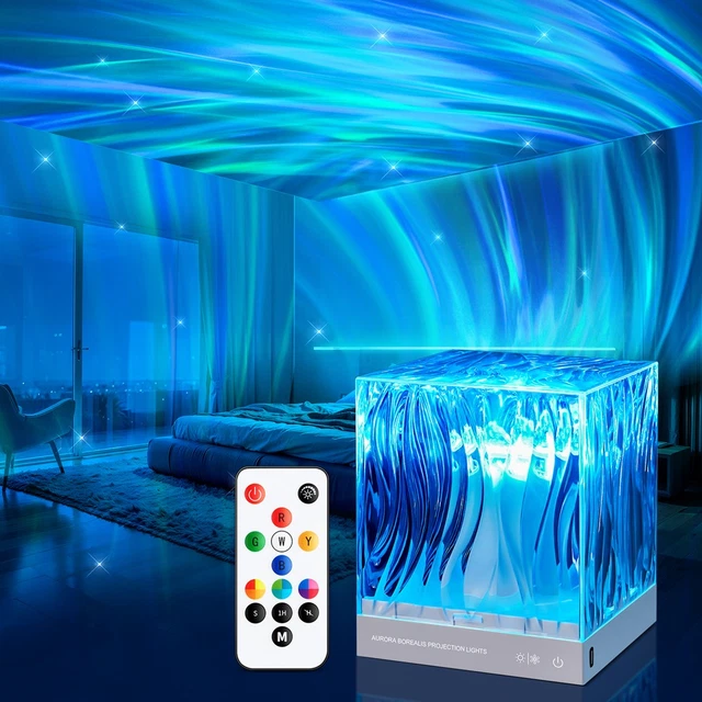 GALAXY PROJECTOR LIGHT Ocean Wave Sensory Northern Lights Touch Lamp ...