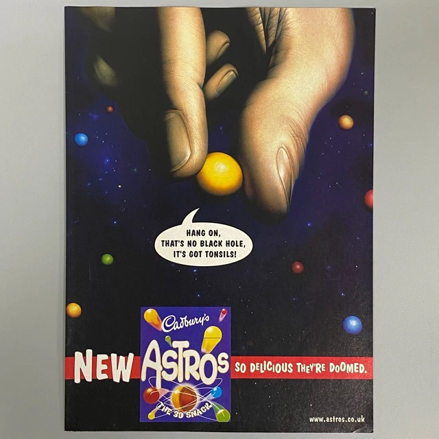 CADBURY'S ASTROS THE 3D Snack Chocolate Sweets 1998 Vintage Retro ...