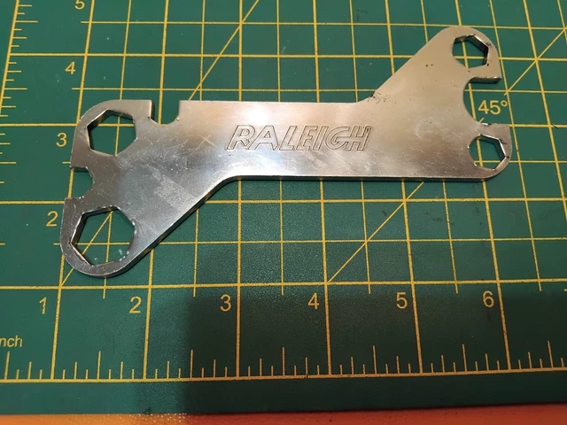 VINTAGE RALEIGH MULTI Wrench Spanner Tool Chopper Burner Grifter BMX ...