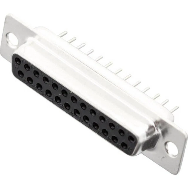 EMBASE SUB-D FEMELLE 25 pôles MH Connectors 2103-0100-13 180 ° à souder ...