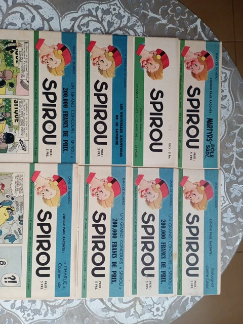 LOT 8 JOURNAL De Spirou 14e Année En Tbe EUR 25,00 - PicClick FR