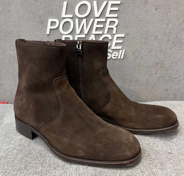 TOM FORD SUEDE Ankle Boots Brown E102249 148410548 £522.13 - PicClick UK