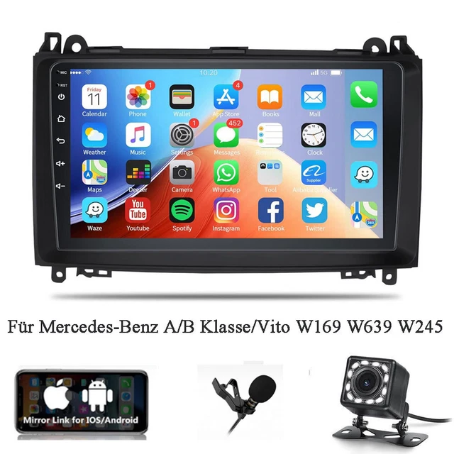 KAM+ AUTORADIO FÜR Mercedes-Benz A/B Klasse/Vito W169 W639 W245 Navi ...