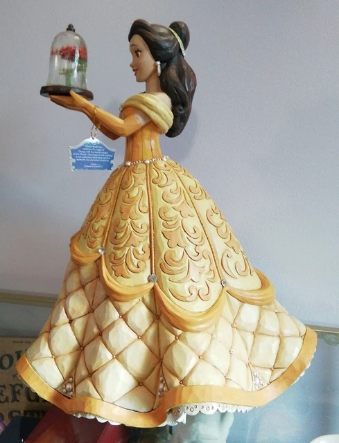 DISNEY TRADITIONS A Rare Rose Belle Beauty Beast Deluxe Figurine ...