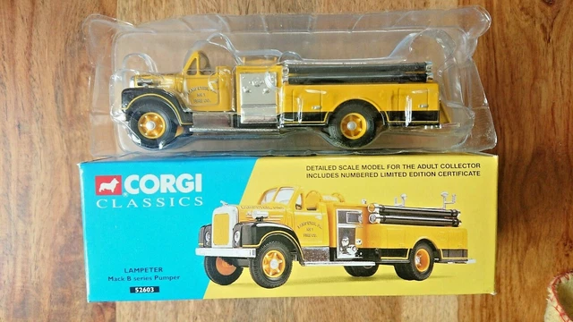 CORGI 52603 MACK B Serie Pumpe Lampeter Fire Co. Ltd Edition Nr.0001 ...