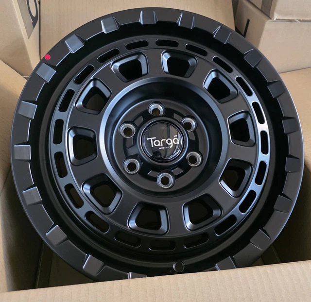 16& NEW 2025 Vw Transporter T7 Matt Black Targa Tg9 6X120 8J Swamper ...