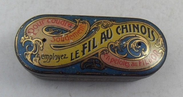 BOITE ANCIENNE LE FIL AU CHINOIS en fer EUR 10,00 - PicClick FR