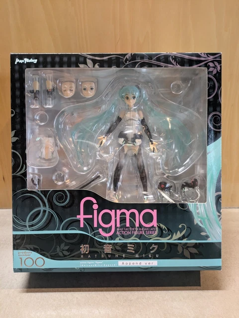 FIGMA 100 CHARACTER Vocal Series Hatsune Miku Append ver. From Japan ...