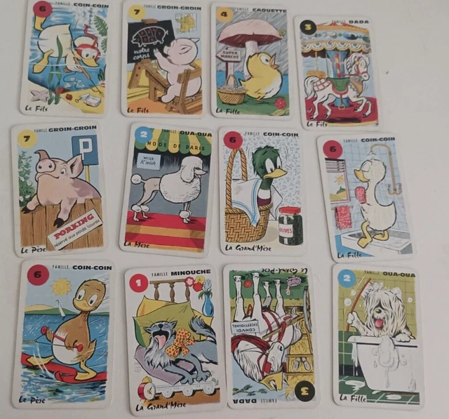 JEU DE CARTES 7 familles .... sur les animaux EUR 8,00 - PicClick FR
