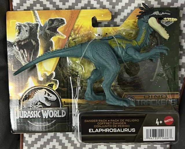 MATTEL JURASSIC WORLD Dino Trackers Elaphrosaurus Danger Pack EUR 22,90 ...