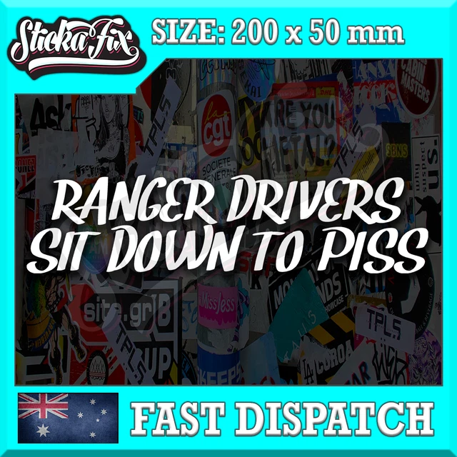 RANGER 4X4 CAR vinyl STICKER funny DECAL 4WD JDM Van Ute Truck Drift ...