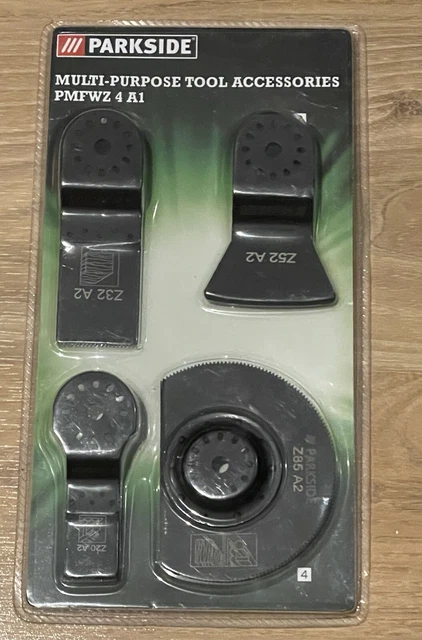 PARKSIDE MULTI PURPOSE TOOL ACCESSORIES PMFWZ 4 A1 - Brand New Sealed £ ...