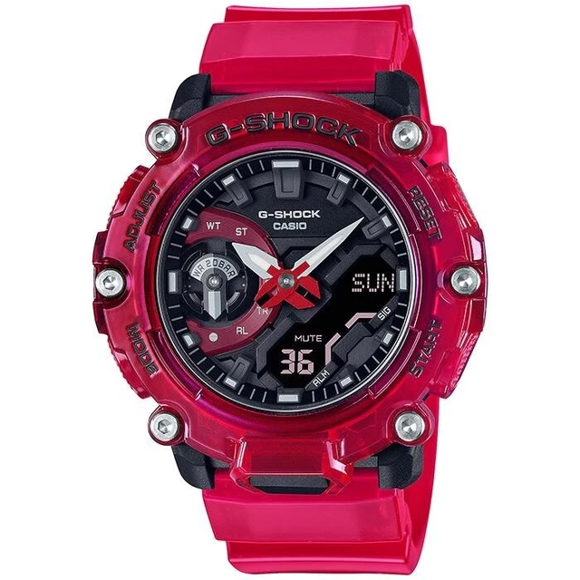MONTRE HOMME CASIO G-SHOCK GA-2200SKL-4AJF Sound Wave Skeleton Carbon ...