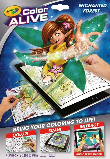 CRAYOLA COLOUR ALIVE (Color Alive) - Enchanted Forest with Crayons $6. ...