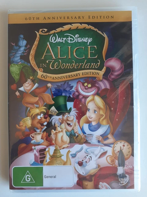 DVD ALICE IN WONDERLAND 60th Anniversary Edition, Brand New & Sealed! Region 4 $4.95 - PicClick AU