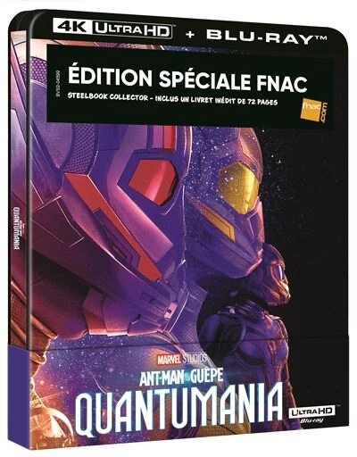 BLU RAY 2D/4K/LIVRET steelbook "Ant-Man et la guêpe Quantumania ...