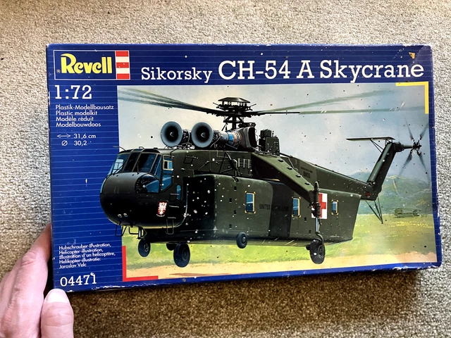 REVELL 04471. SIKORSKY CH-54 A SKYCRANE. 1/72 MASSSTAB. SELTENES KIT ...