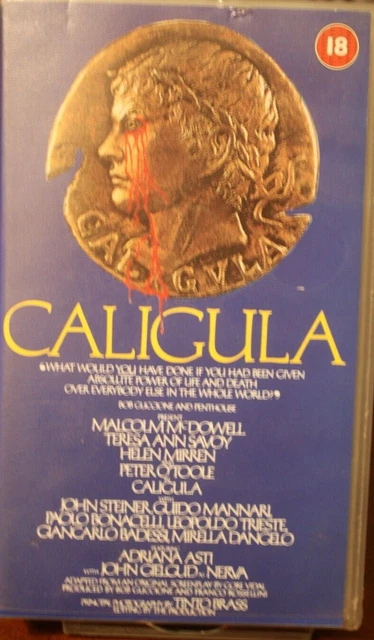 CALIGULA VHS VIDEO 18Cert Peter O'toole Helen Mirren 18+ EUR 9,31 ...