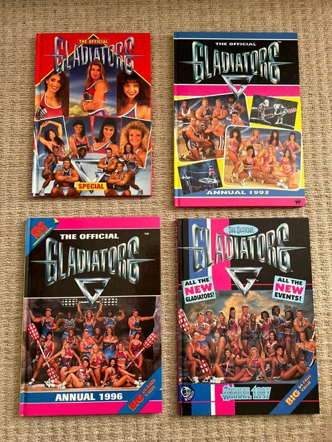 OFFICIAL GLADIATORS ANNUAL - 1995 1996 1997 & Special VERY RARE ...