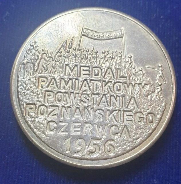 POLONIA MEDAL PAMIATKOWY powstania poznanskiego czerwca 1956 FUNDATOR ...