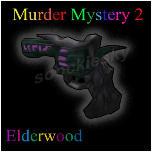 ROBLOX MM2 ELDERWOOD Revolver Murder Mystery 2 Schusswaffe Knife ...