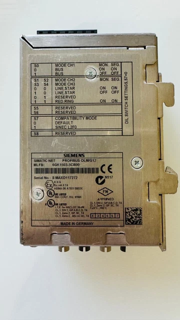 SIEMENS PROFIBUS OLM/G12 Link Module 6GK1503-3CB00 £318.56 - PicClick UK